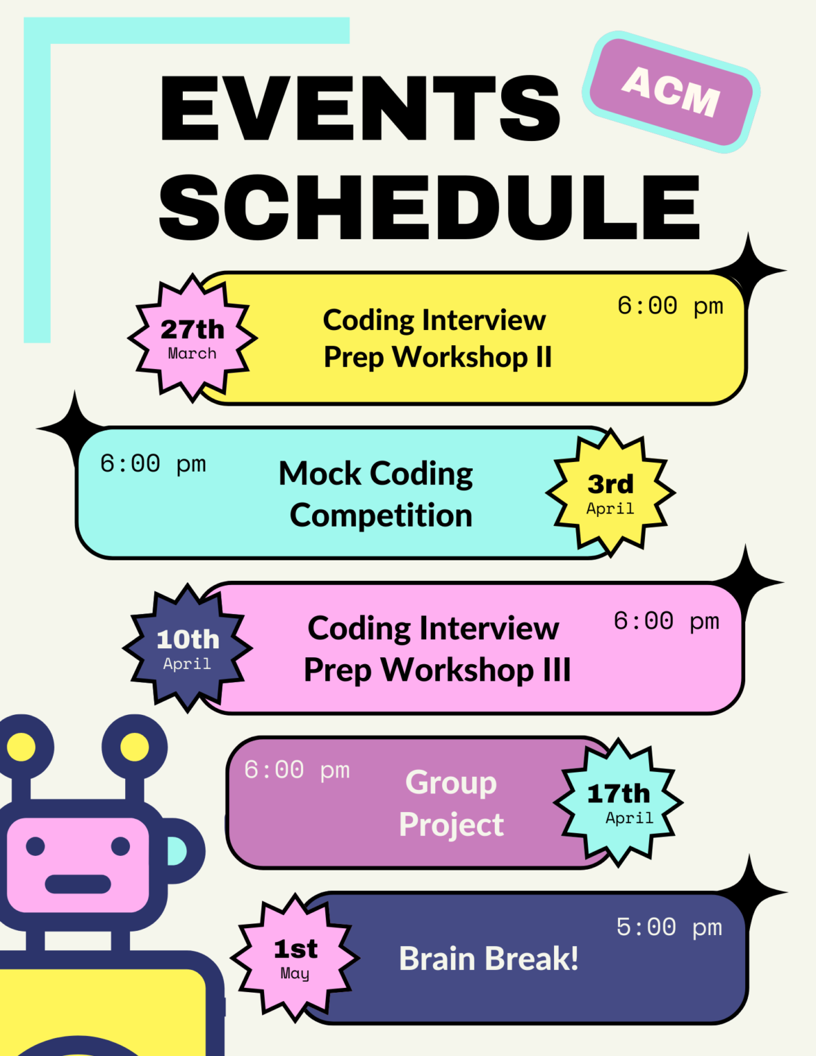 ACM Student Group: Spring 2024 Events – UNCA Computer Science